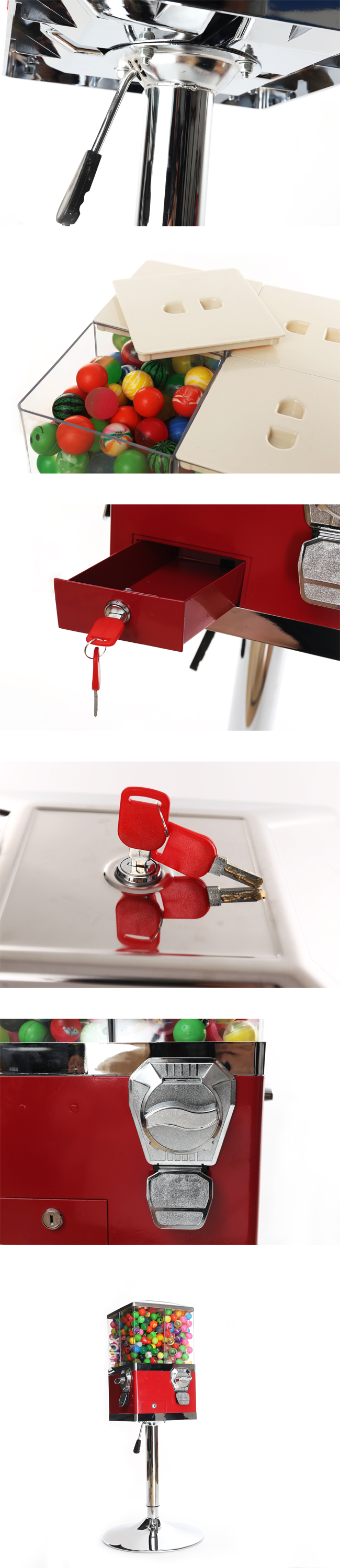 wizard spiral gumball vending machine stand 48cm 20kgs 3 different size ...