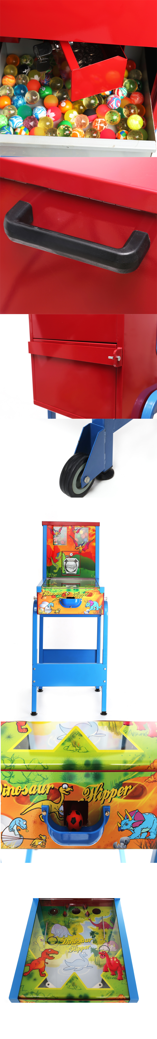 Mall 37.5kgs Zinc Alloy Coin Mechanism Ball Vending Machine