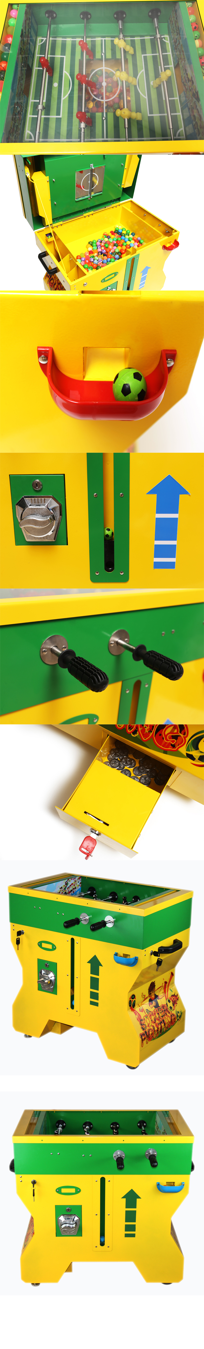 7up Pinball vending machine customized 6 coins45kgs 76cm yellow for ...