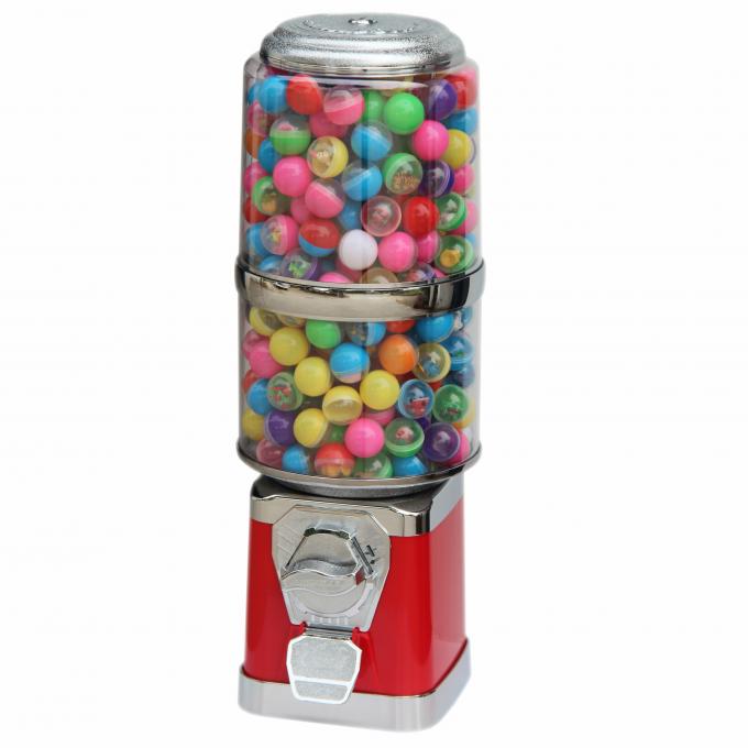 Double Layer Candy Chewing Gumball Vending Machine With Stand