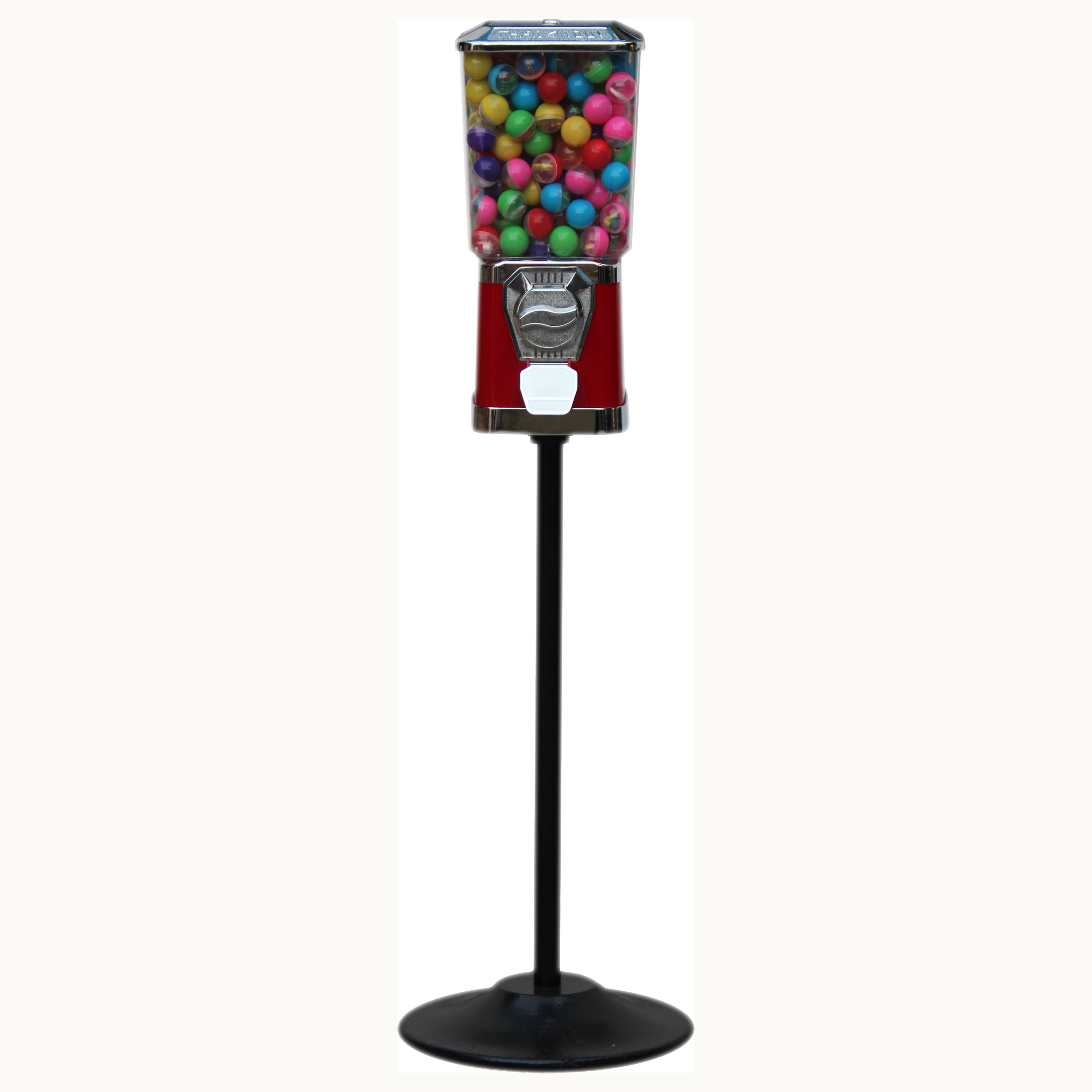Small Capacity Gumball Vending Machine , Colorful Gumball Machine With ...