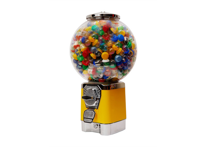 commercial gumball vending machine PC 45CM yellow metal customize