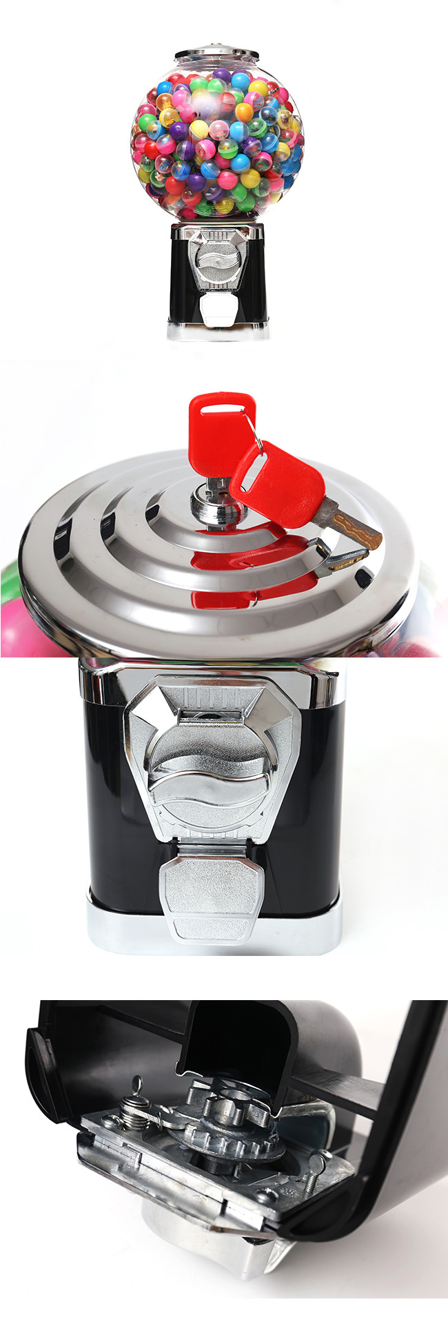 Colorful Capsule Vending Machine , Mini Circular Vending Machine 30*30*52CM