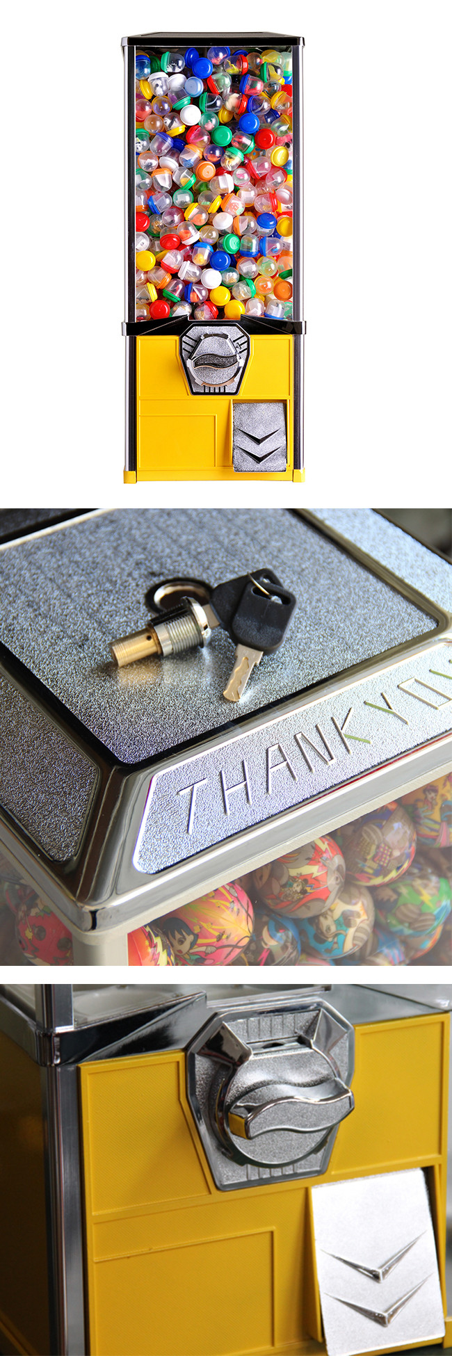 PC Window Explosion Proof 2 Inch Capsule Vending Machine